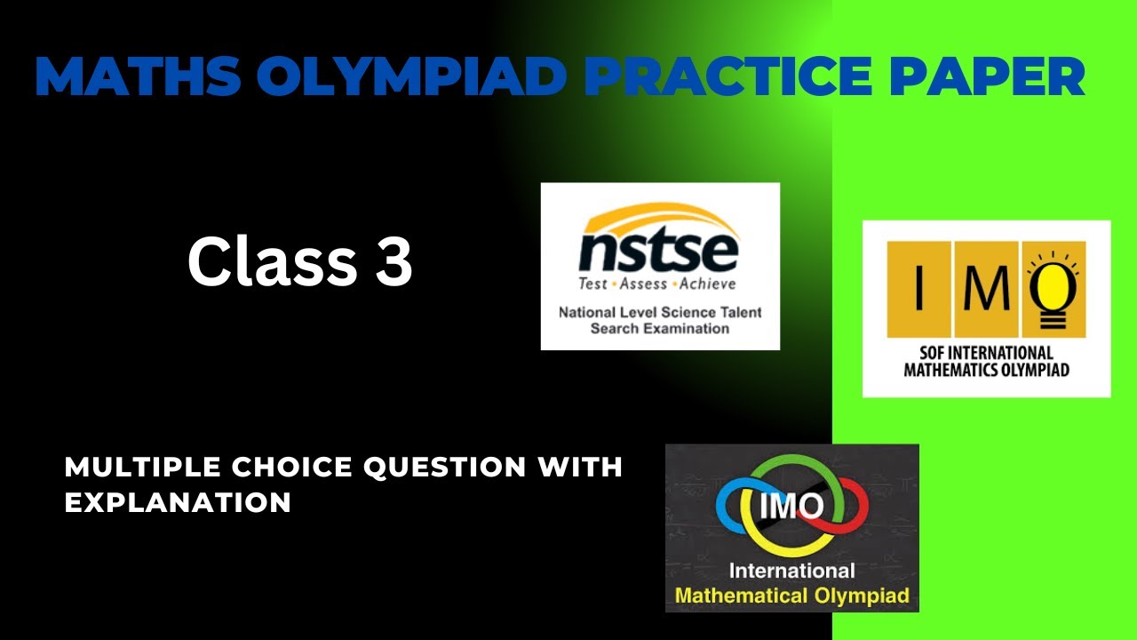 Mathematics Olympiad preparation paper class 3 set 3 /multiple choice ...