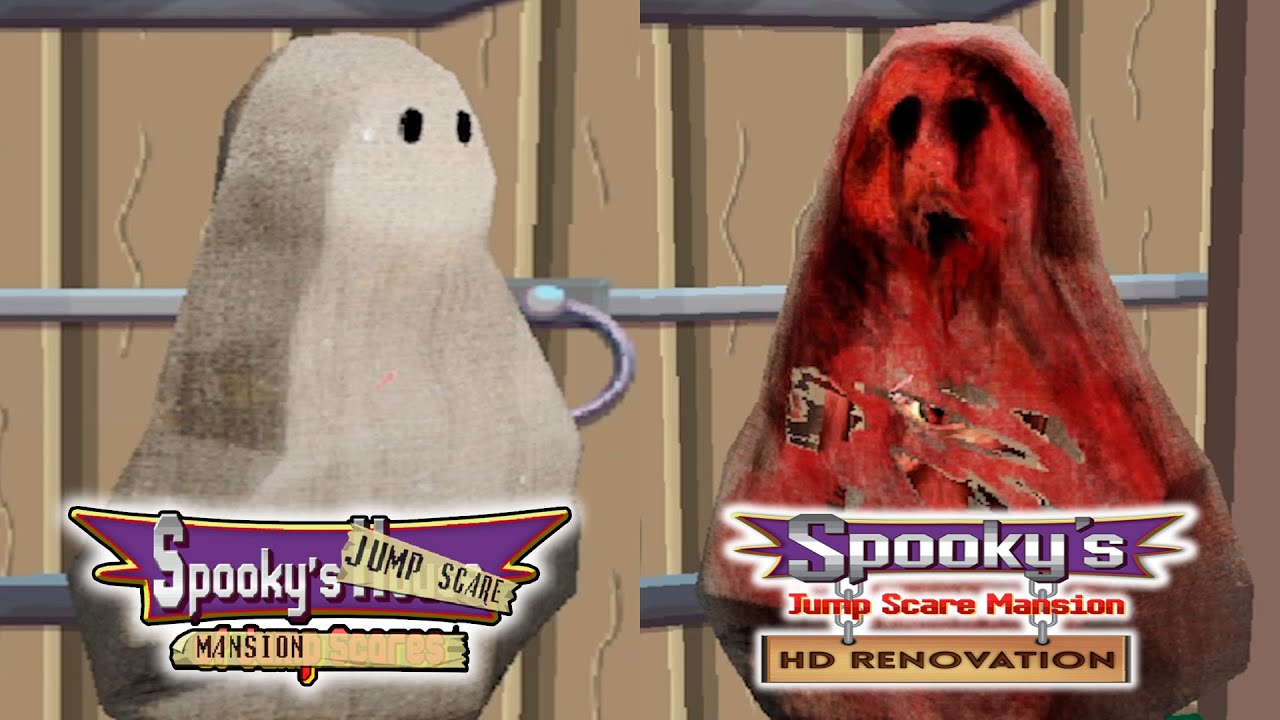 Spooky's Jump Scare Mansion Original vs HD - All Death Scenes of ...