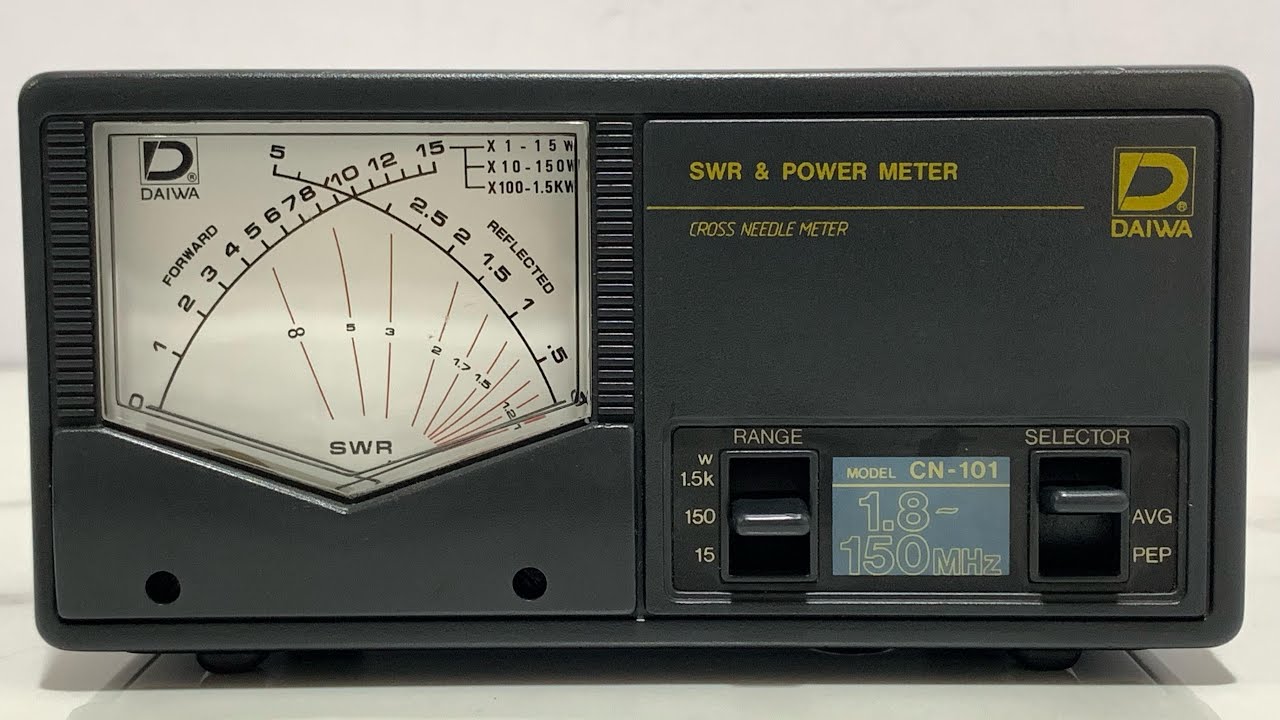 Daiwa CN-101 SWR & POWER METER HF/VHF 1,5kW - YouTube