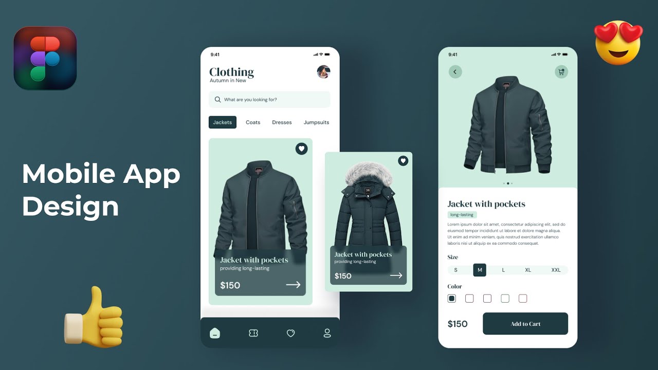 Figma Mobile App Design Tutorial – Clothing Store UI with Prototype ...