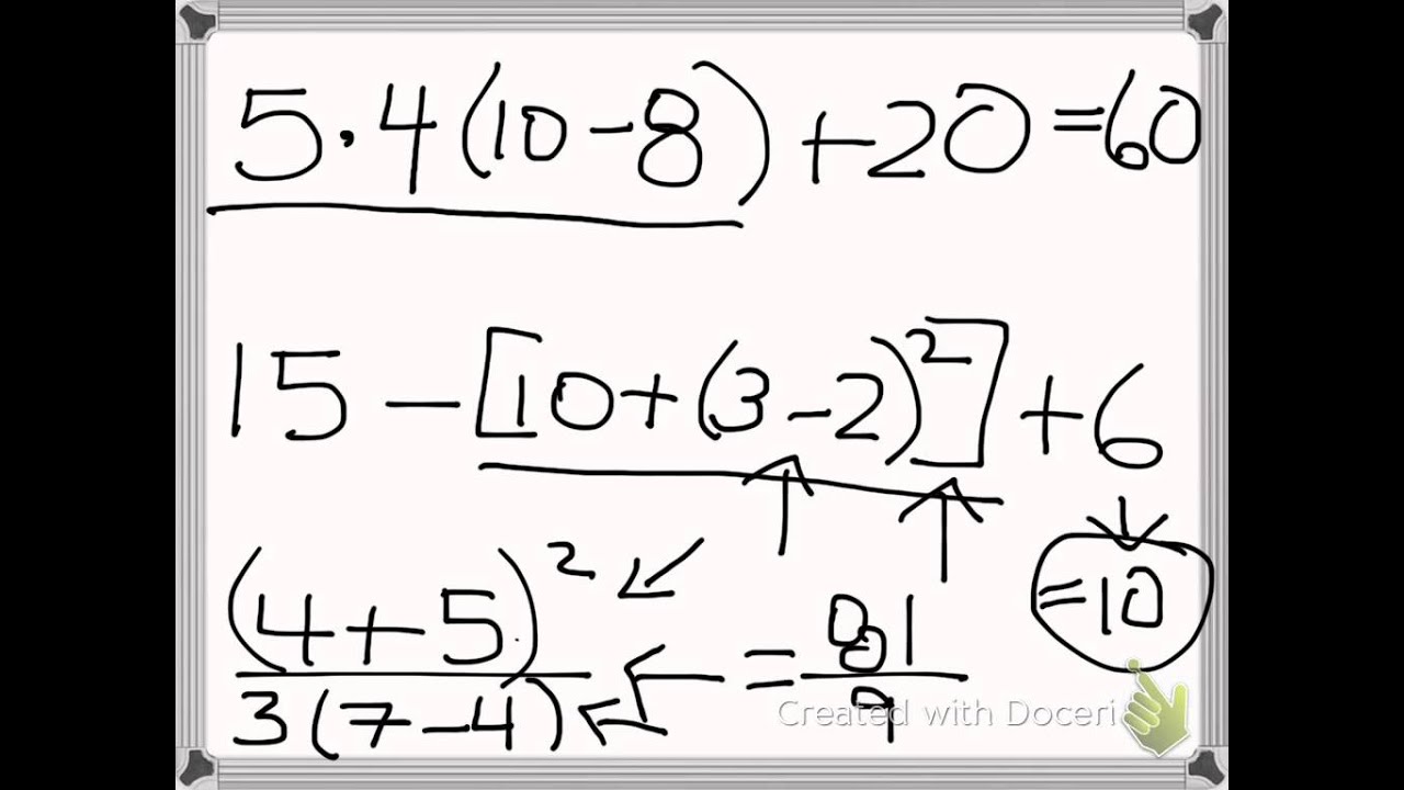 Algebra 1 Lesson 1-2 - YouTube