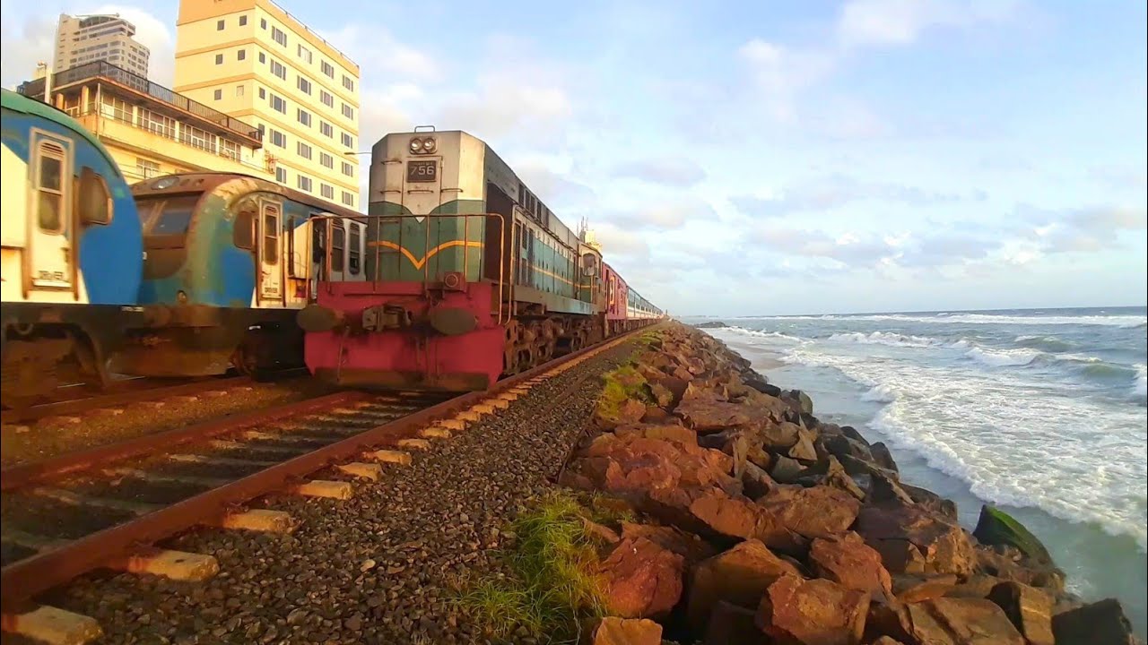 Canadian Class M4 Diesel Locomotive is crossing Class S10 double set ...