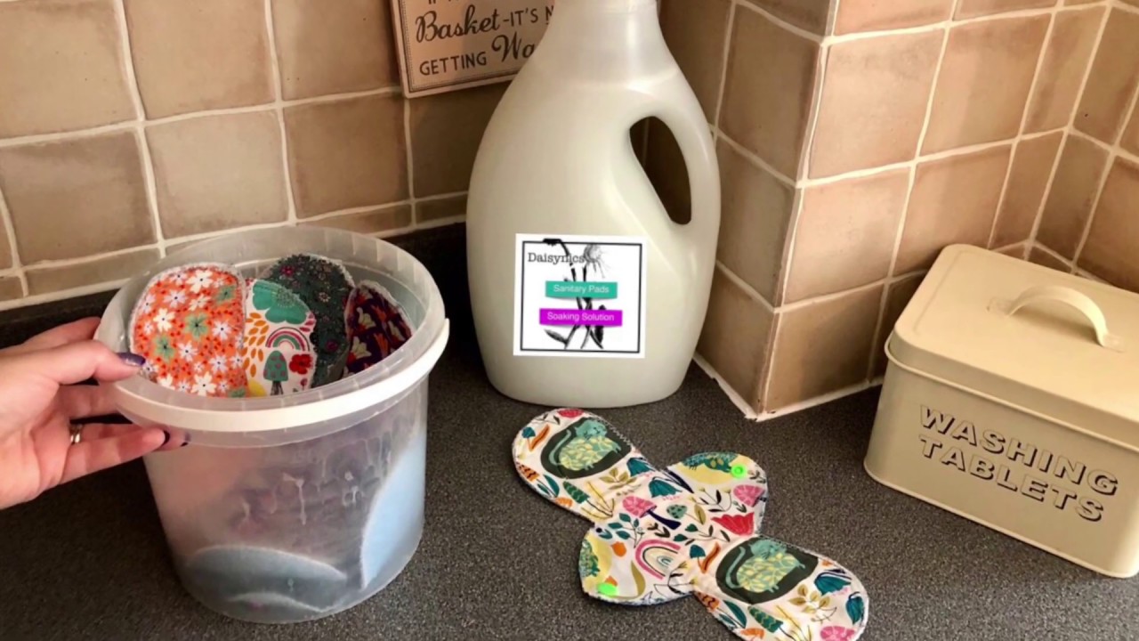 Cloth Sanitary Pads DIY Soaking Solution - YouTube