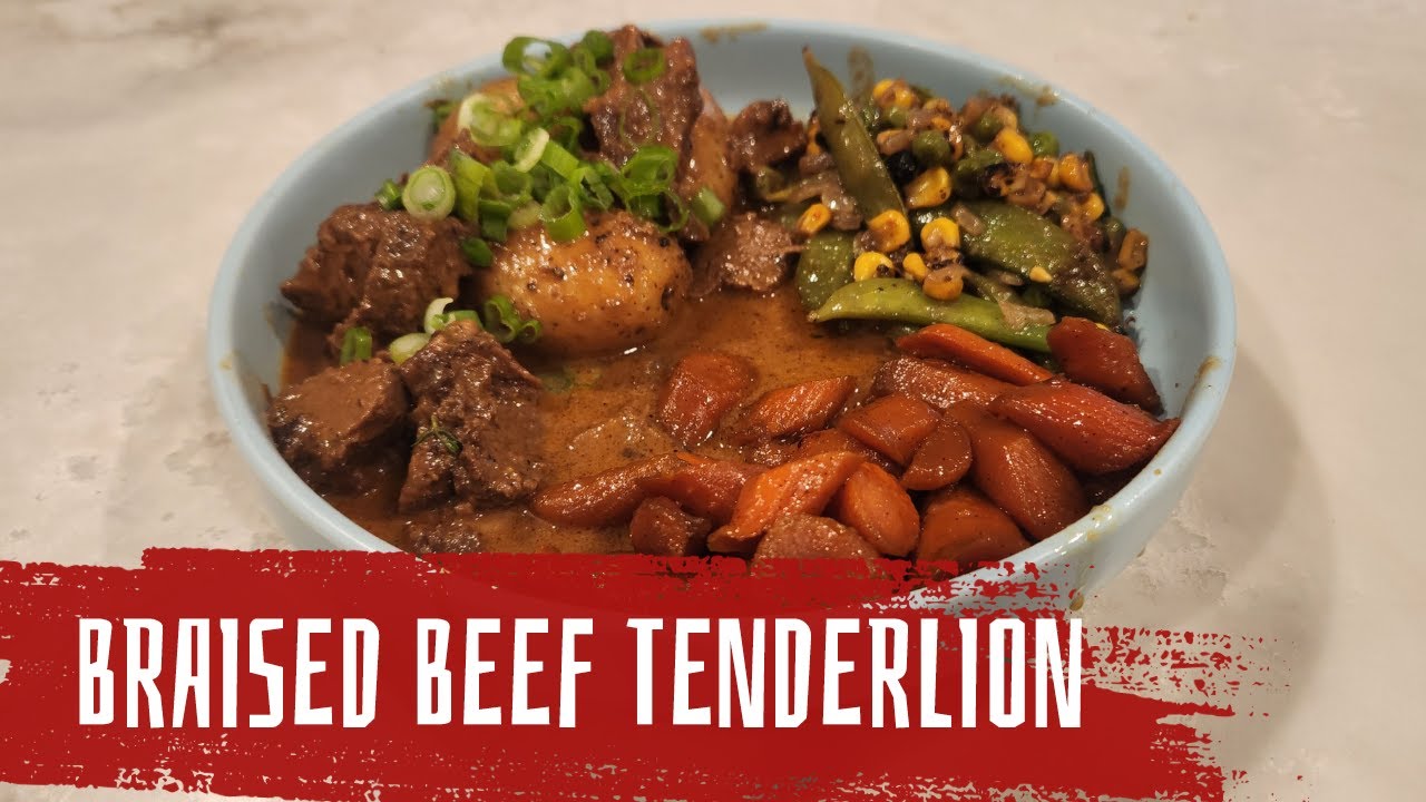 Piccadilly’s Braised Beef Tenderloin with Malted Carrots and Snow Pea ...