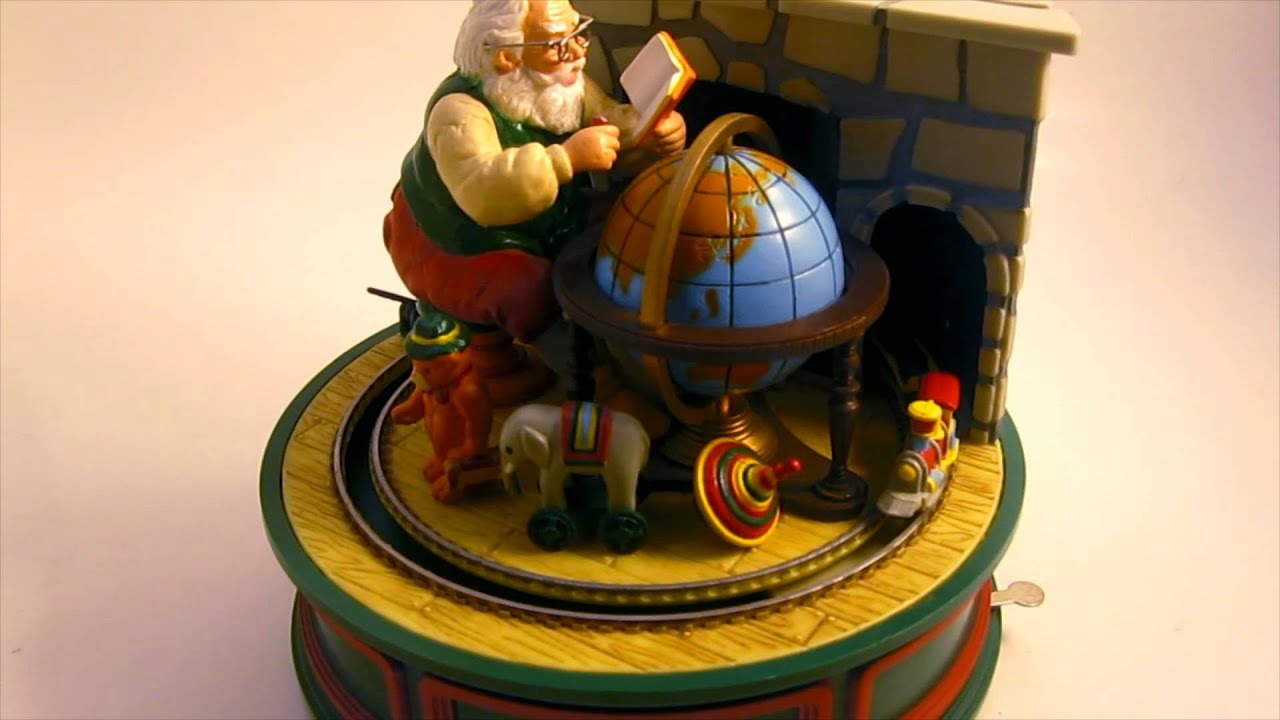 Santa Music Box - Motion Animated Globe and Train - YouTube