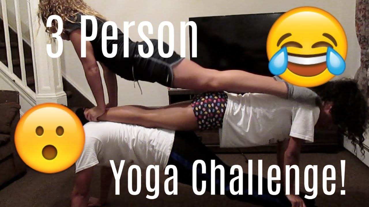3 Person Yoga Challenge! - YouTube
