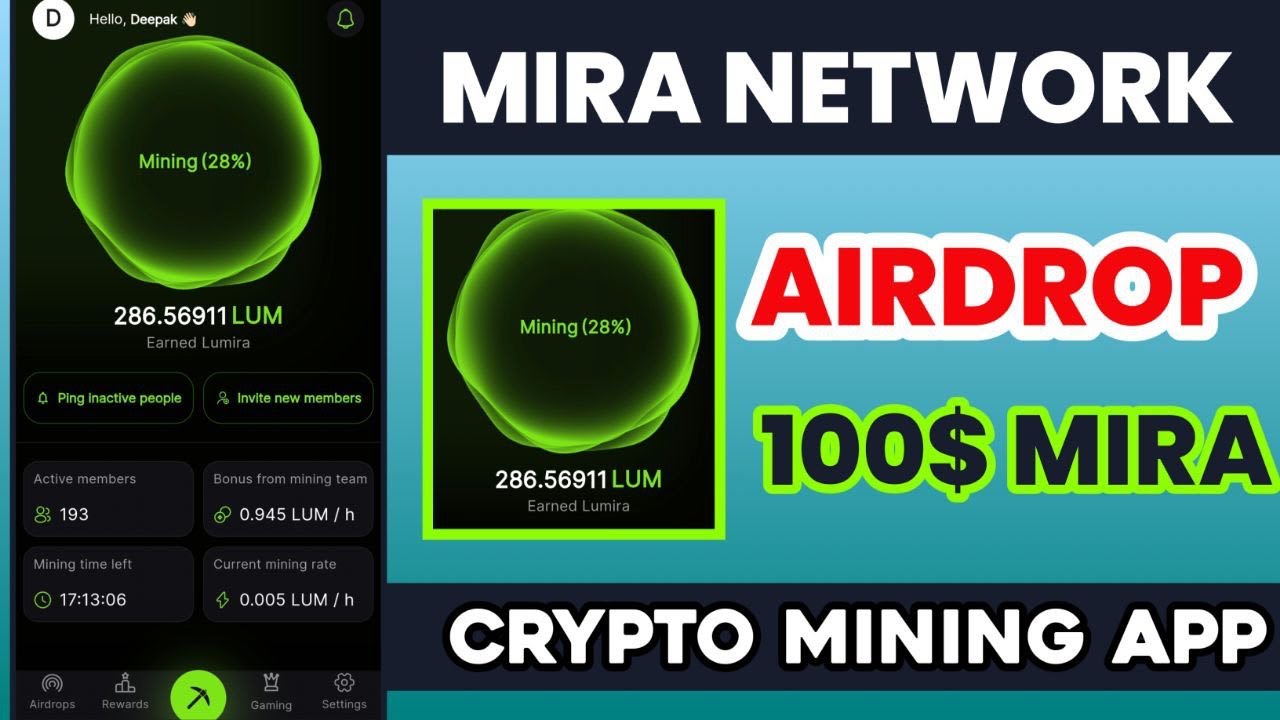 Mira Network Mining App | Lumira Airdrop | Mira Network Invitation Code ...