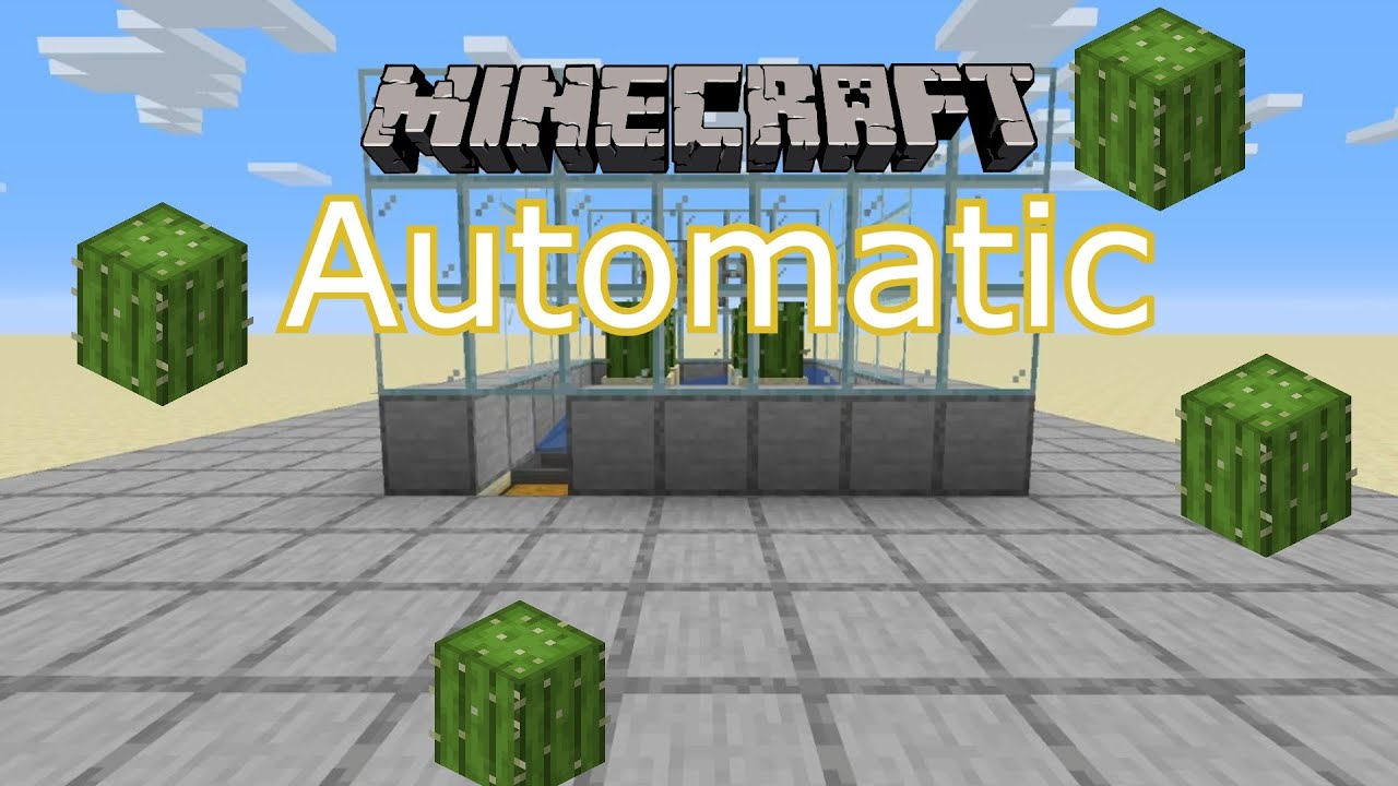 Simple Auto Cactus Farm Tutorial - Minecraft 1.19+ - YouTube