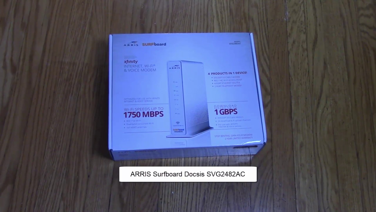 Arris SURFBoard SVG2482AC - Unboxing - YouTube