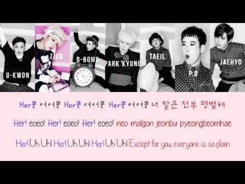 BLOCK B - HER {Color coded lyrics Han|Rom|Eng}