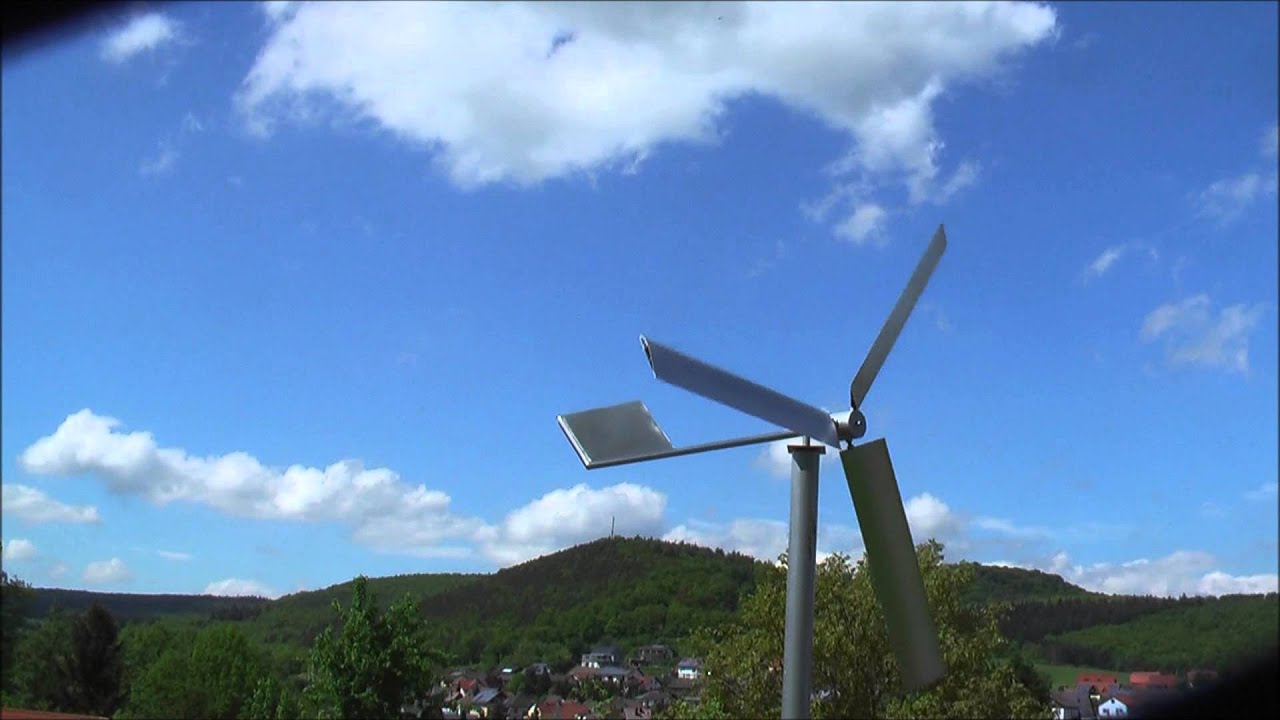 Windrad Eigenbau II - YouTube