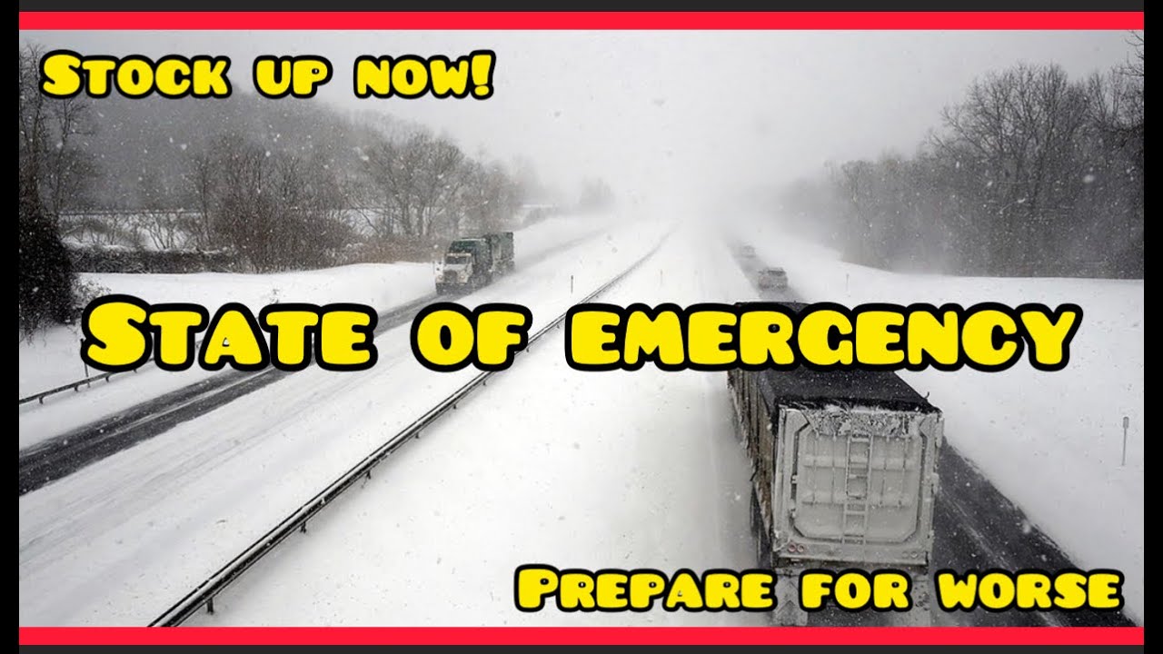 STATE OF EMERGENCY! WORST SNOW STORM EXPECTED - YouTube
