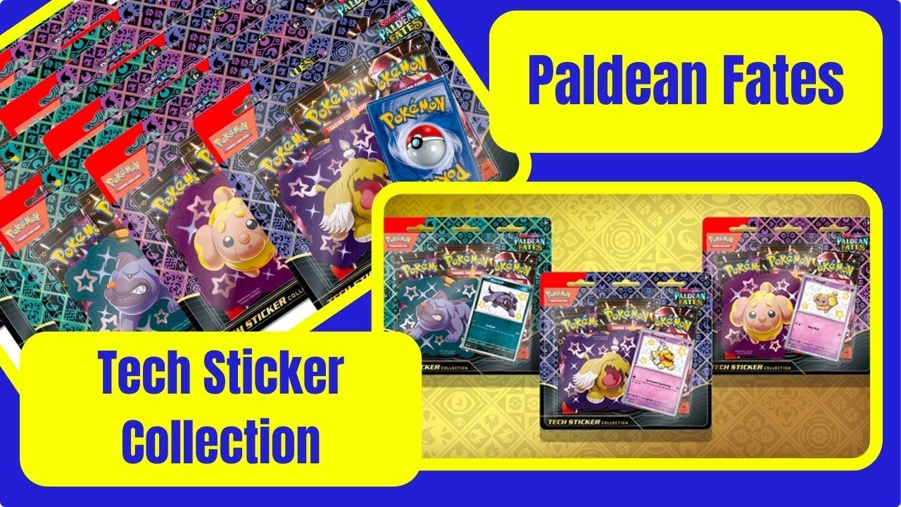 NEW Tech Sticker Collection! Paldean Fates - YouTube