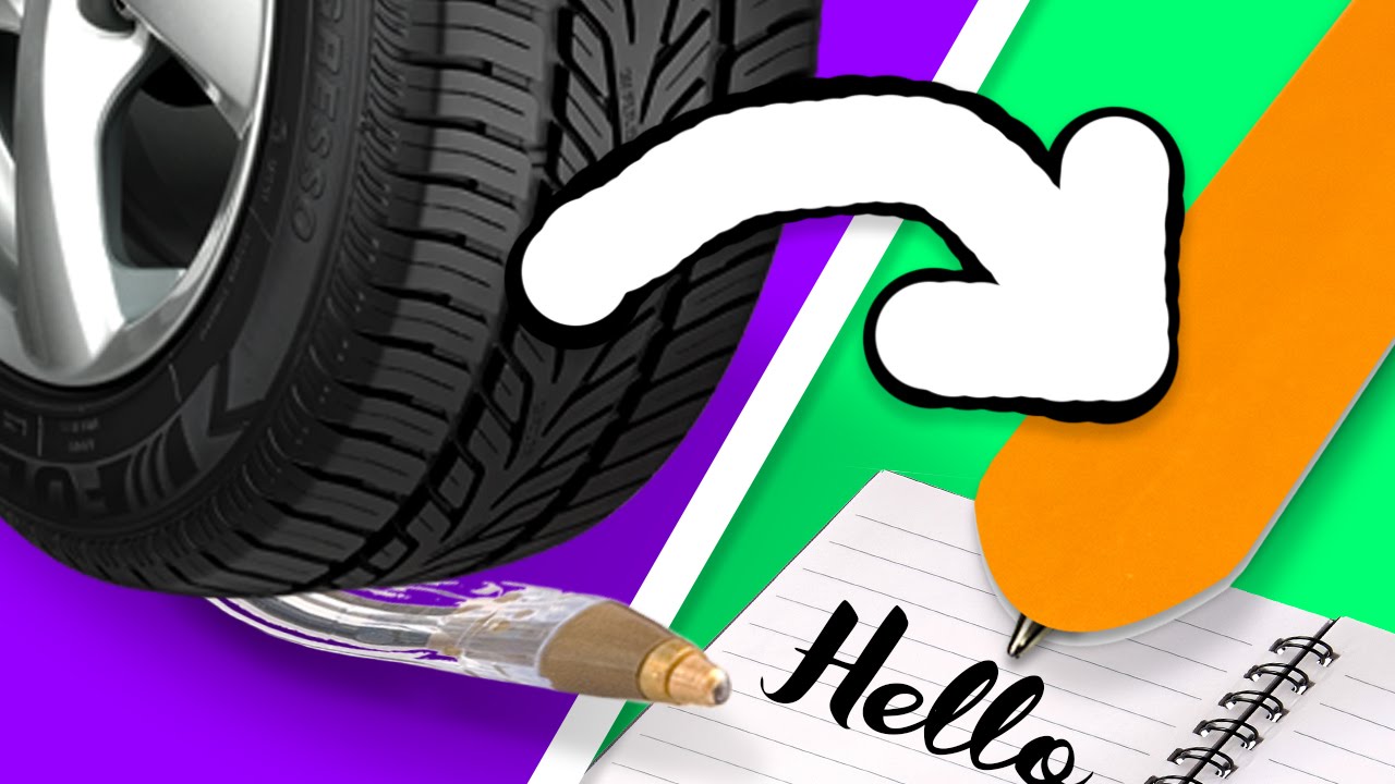 DIY FLAT PENS?! Make your own FLAT bookmark pens for back to school ...