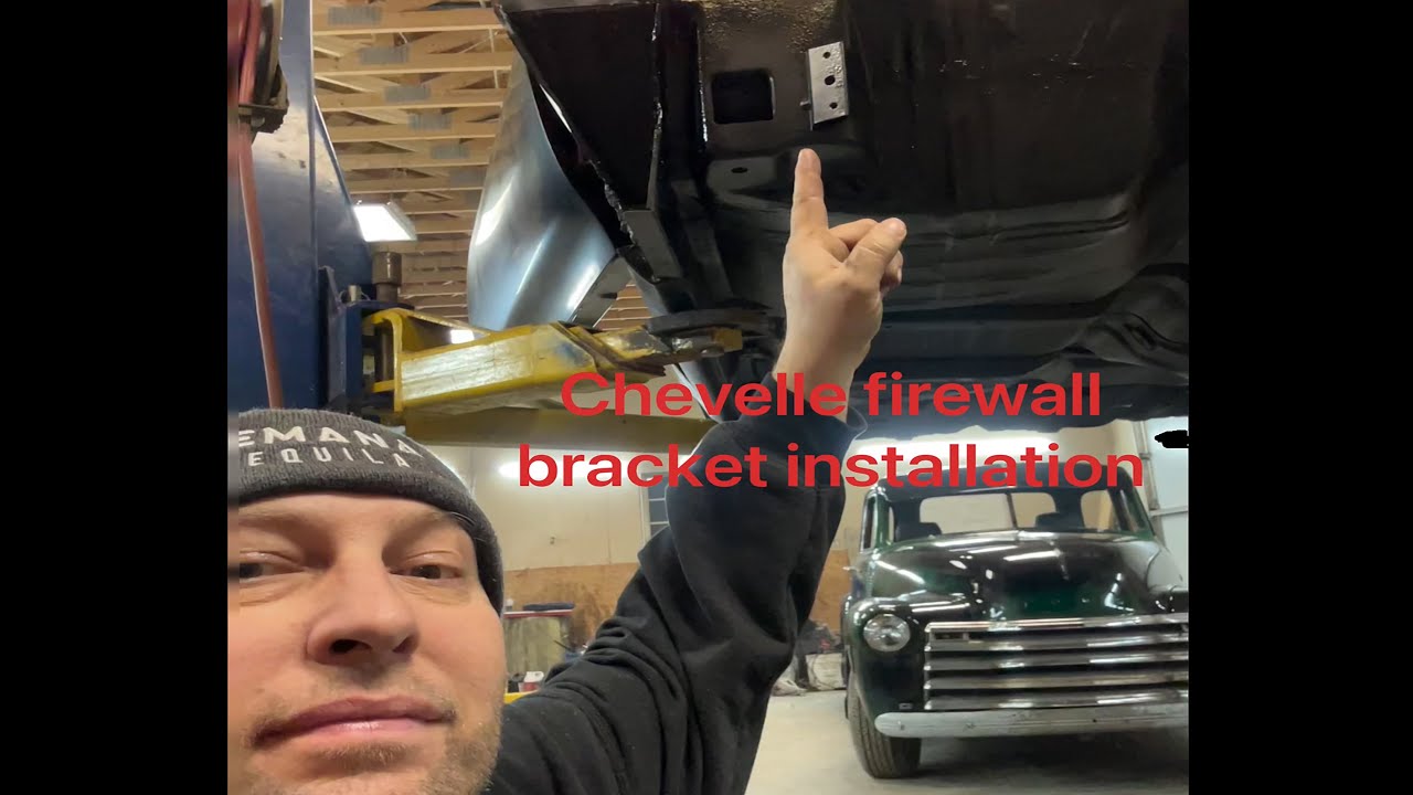 1970 chevelle firewall brackets install - YouTube