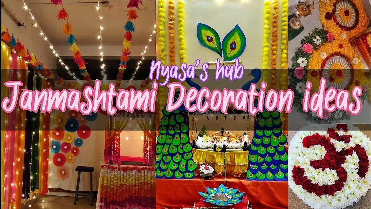 80+ Janmashtami Backdrop Ideas | Janmashtami Decoration | Janmashtami ...