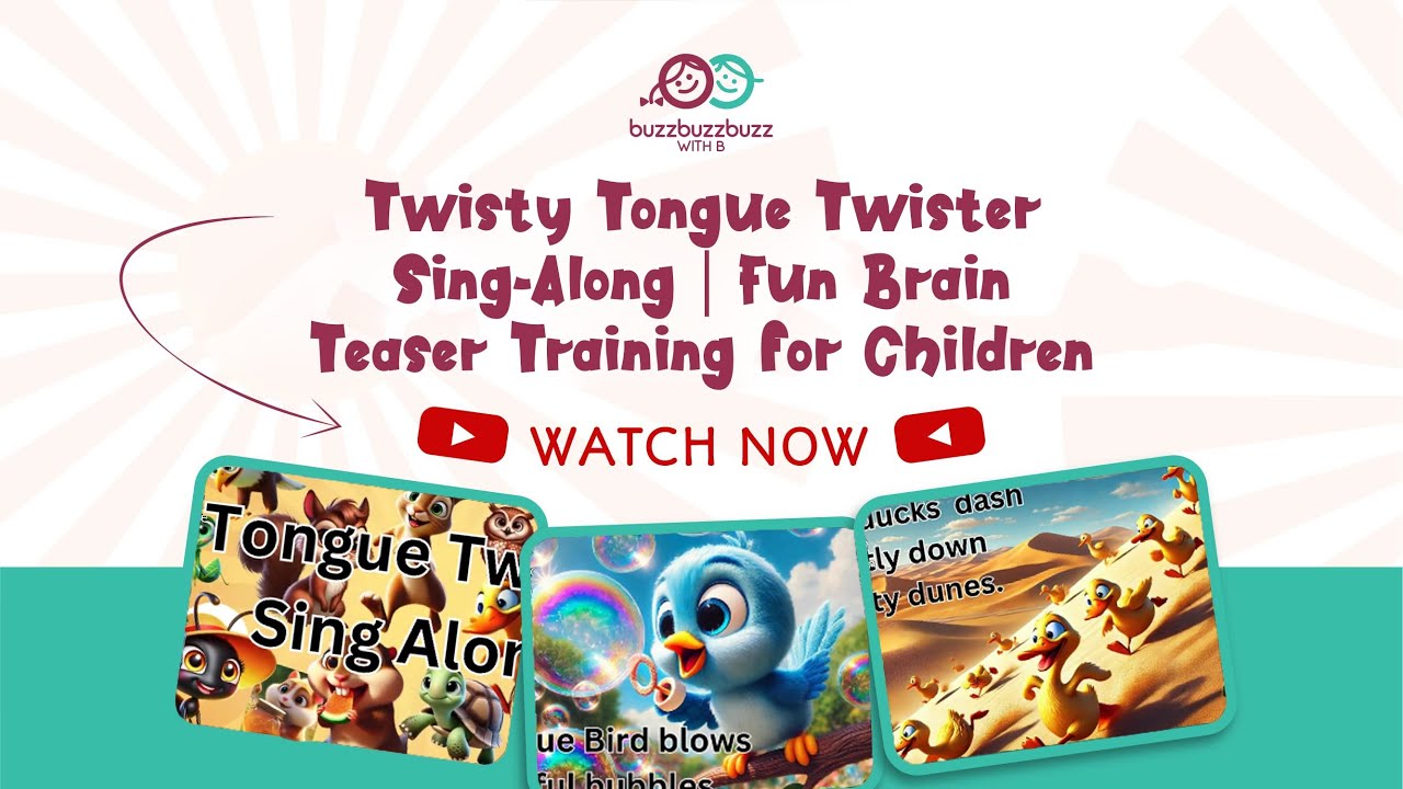 Twisty Tongue Twister Sing-Along | Fun Brain Teaser Training for ...