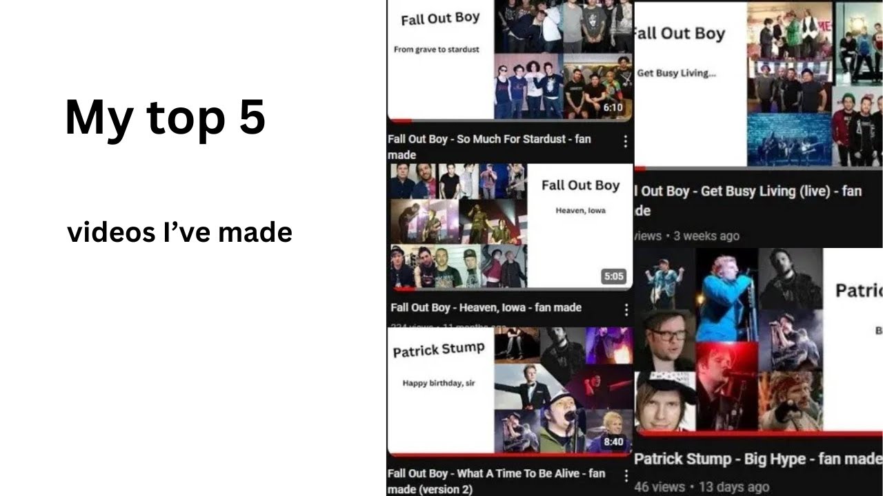 My Top 5 Videos compilation - YouTube