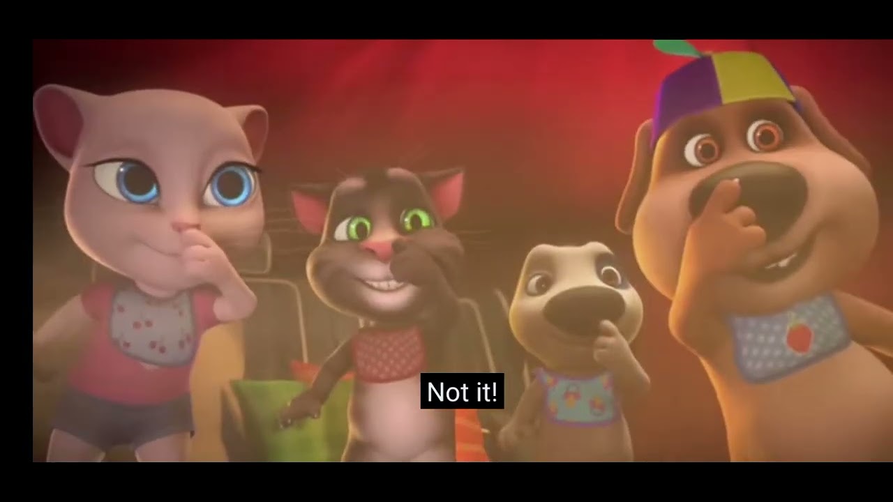 Talking Tom Ketchup Crackers Noodles Cheese - YouTube