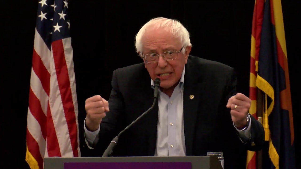 Sen. Bernie Sanders speaks at ASU in support of David Garcia (full ...