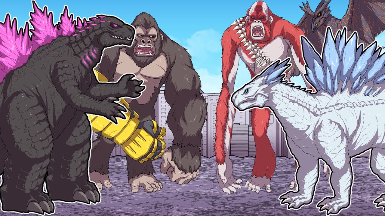 GODZILLA VS KONG Monster Evolution Comparison Animation COMPLETE ...