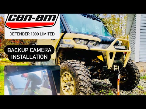 Can Am Defender Backup Camera Install - YouTube