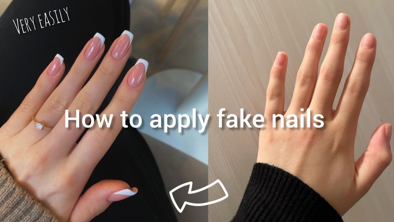 How to Apply Fake Nails at Home | Easy Step-by-Step Tutorial💅 - YouTube