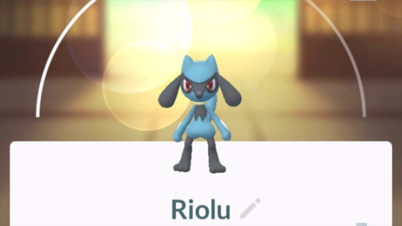 Pokemon GO Riolu Pokedex 360 Degree View - YouTube