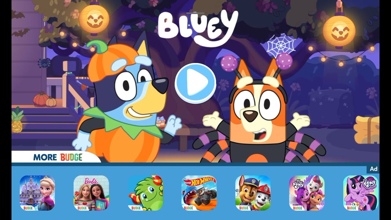Bluey: Let's Play | Halloween Again (5X Speed) - YouTube