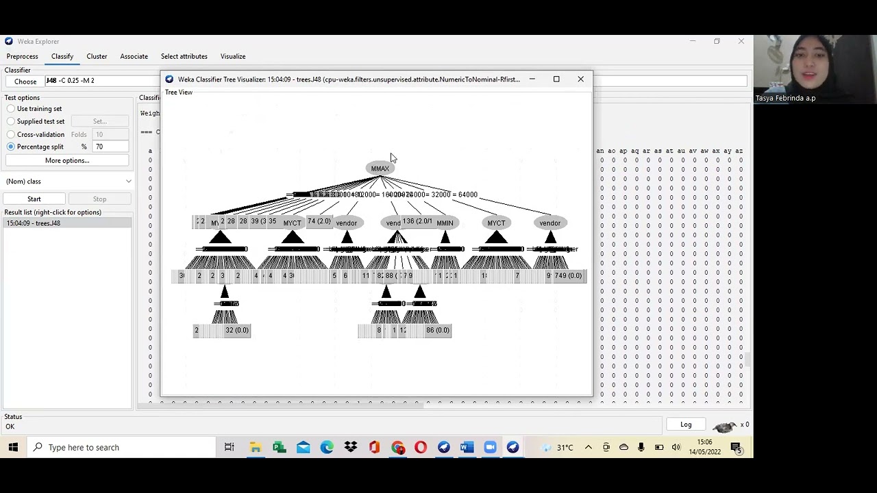Demonstrasi WEKA dengan Visualize Tree - YouTube
