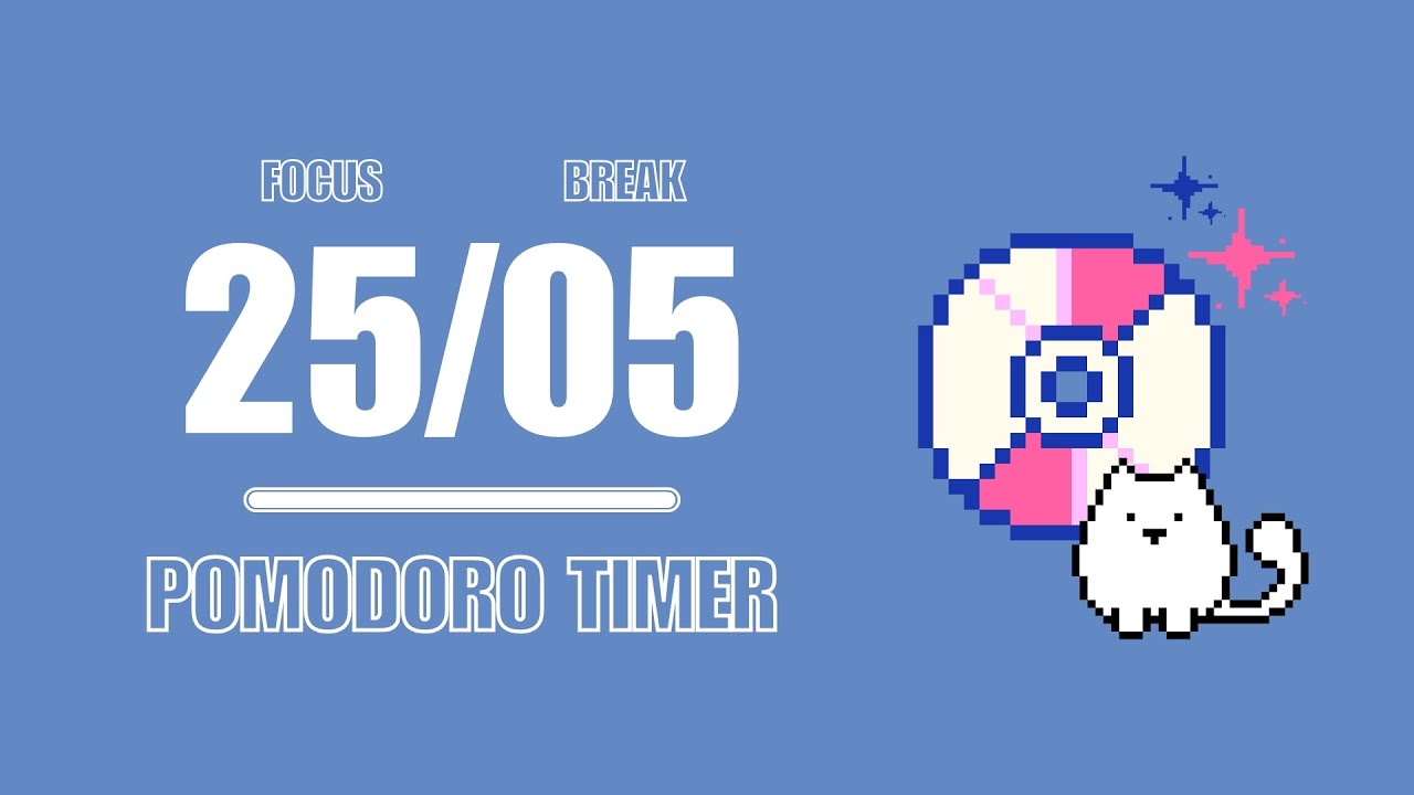 25/5 Minute Pomodoro Timer w/ Simple Beeps ⋆ | Timer for focus and ...