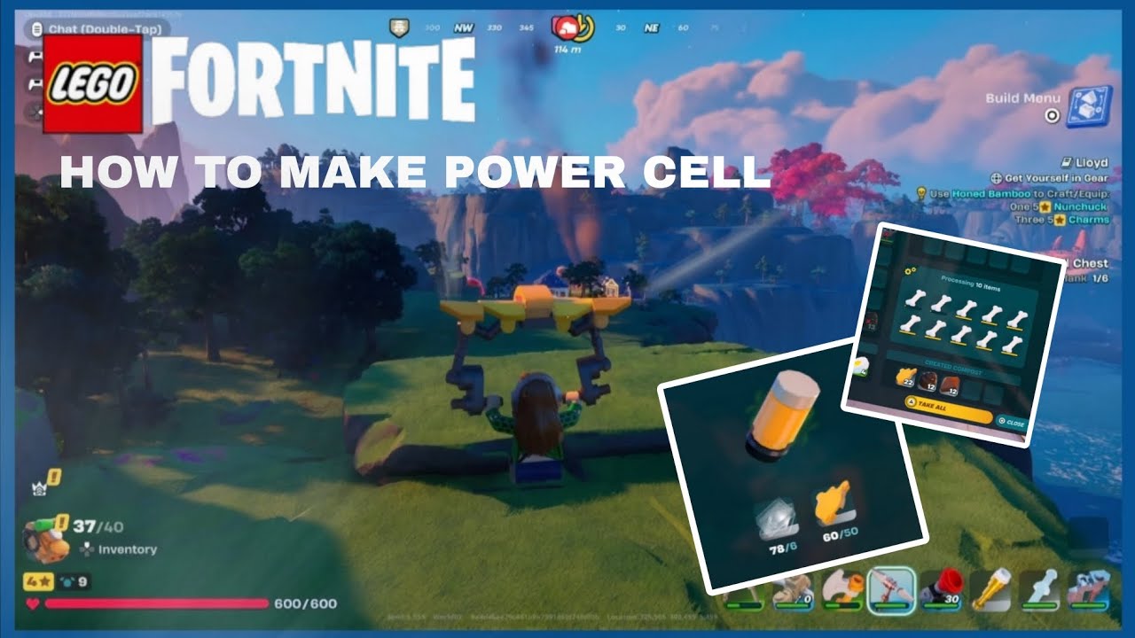 How to make fuel in lego fortnite (power cell) - YouTube