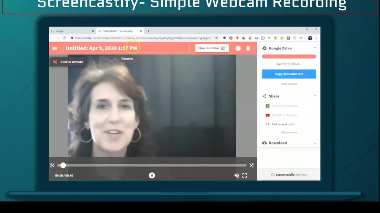 PT Tech - Screencastify: Webcam Basics - YouTube