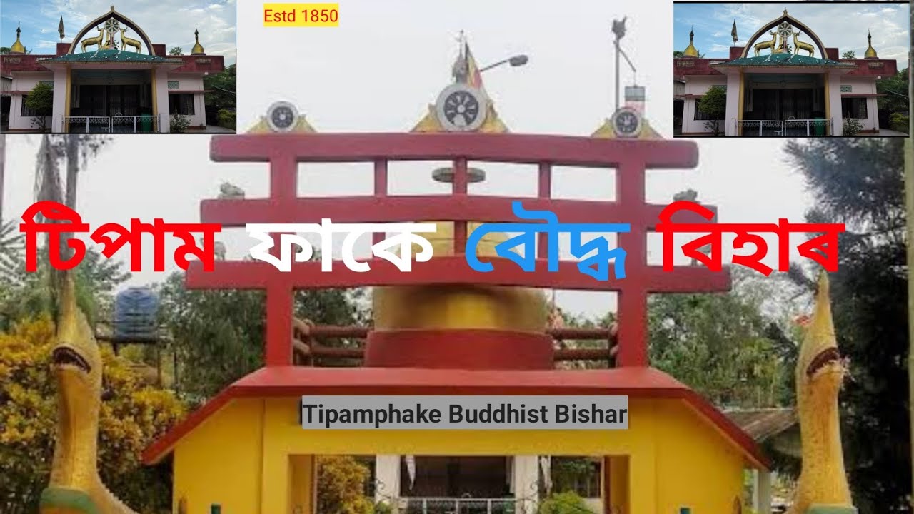 Tipam phake Buddhist Bishar 🏤 টিপাম ফাকে বৌদ্ধ বিহাৰ ! Naharkatiya ...