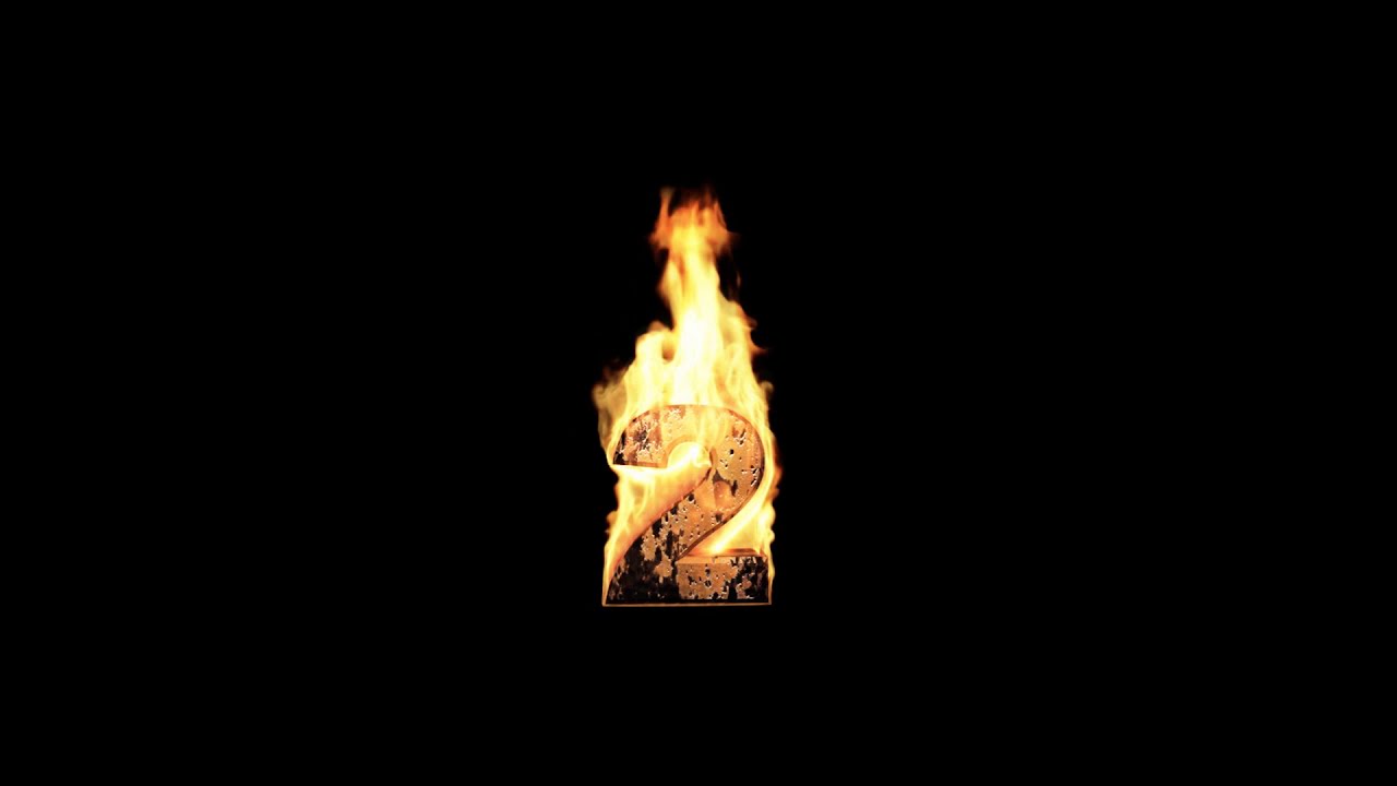 Fire Numbers Effects Black Screen - YouTube