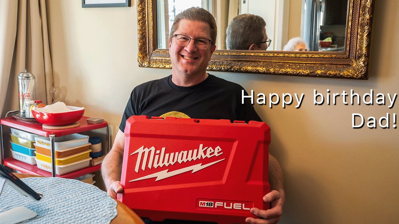 Surprising My Dad with New Power Tools for his Birthday - YouTube