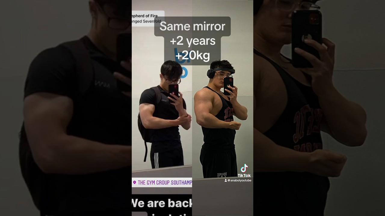 2 year natural arm transformation💪 #gym #motivation #transformation ...