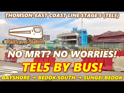 THOMSON-EAST COAST LINE (TEL5) TO SUNGEI BEDOK BY BUS! 🇸🇬🚌 Bayshore→Bedok South→Sungei Bedok