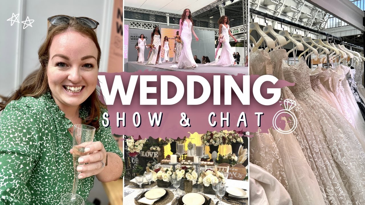 COME TO A WEDDING SHOW WITH ME! 👰🏻‍♀️ bridal gowns catwalk, unboxing my ...
