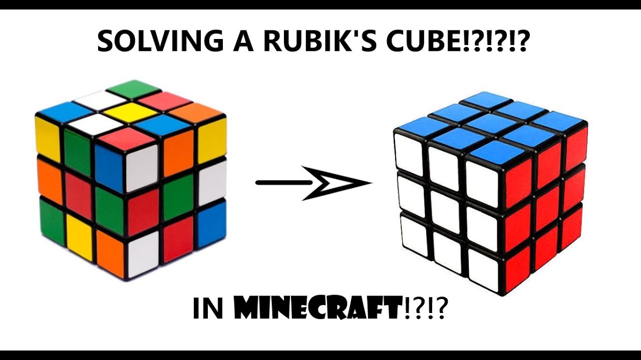 SOLVING THE RUBIK"S CUBE IN MINECRAFT!!! - The Rubix Cube Map - YouTube