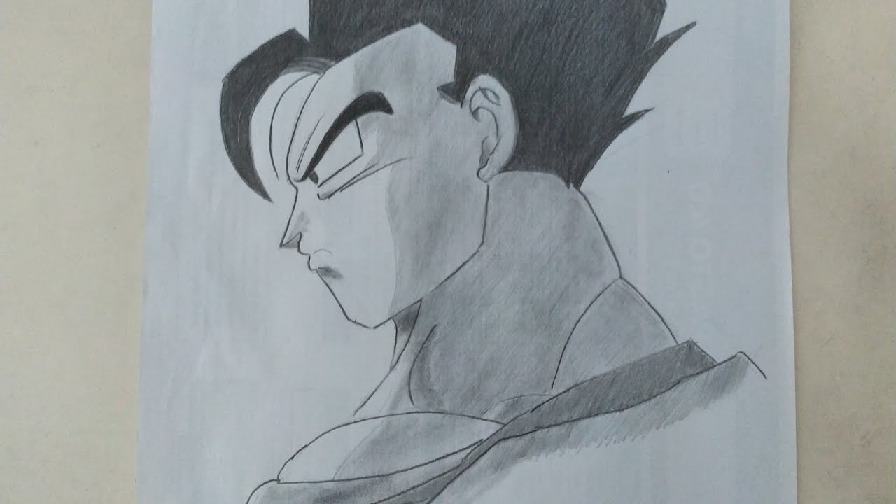 HOW TO DRAW GOHAN SERIOUS MODE - STEP BY STEP DRAWING - YouTube