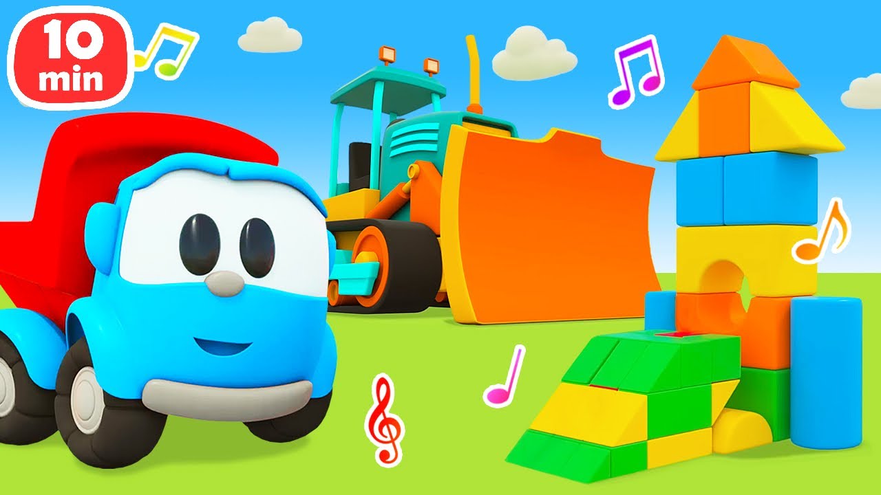 Leo the truck sings songs about the bulldozer, the cement mixer, and ...
