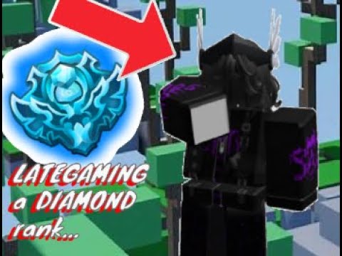 I late gamed a DIAMOND RANK MOBILE player! #roblox #robloxbedwars - YouTube