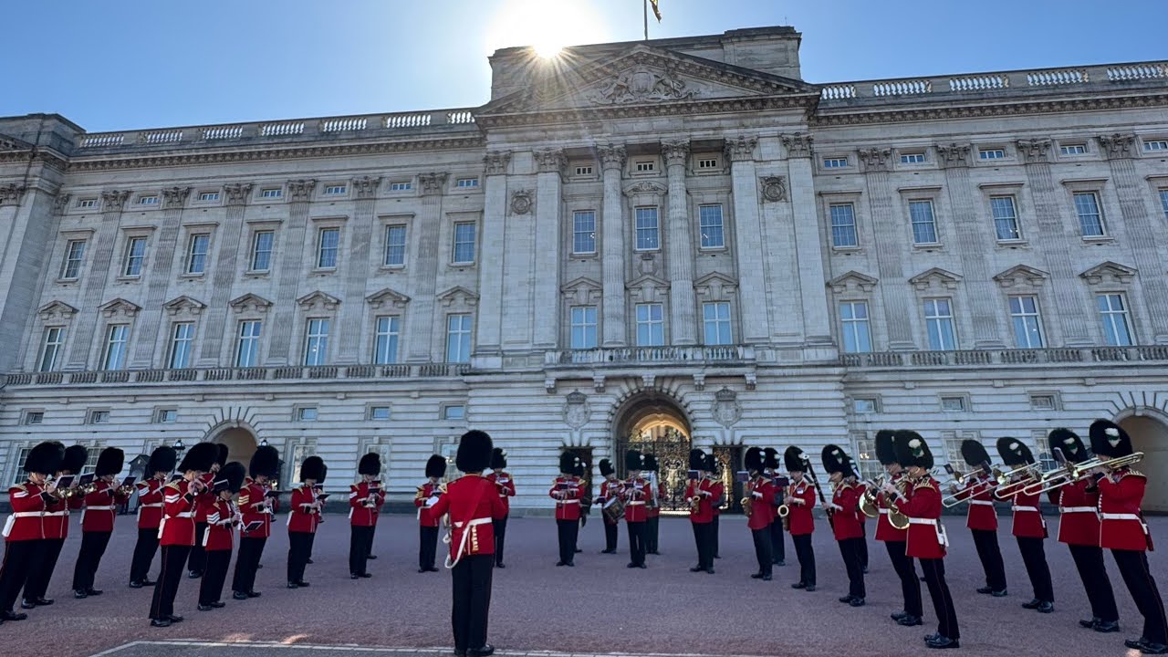 The Band of the Welsh Guards - The First Captain's Inspection at ...
