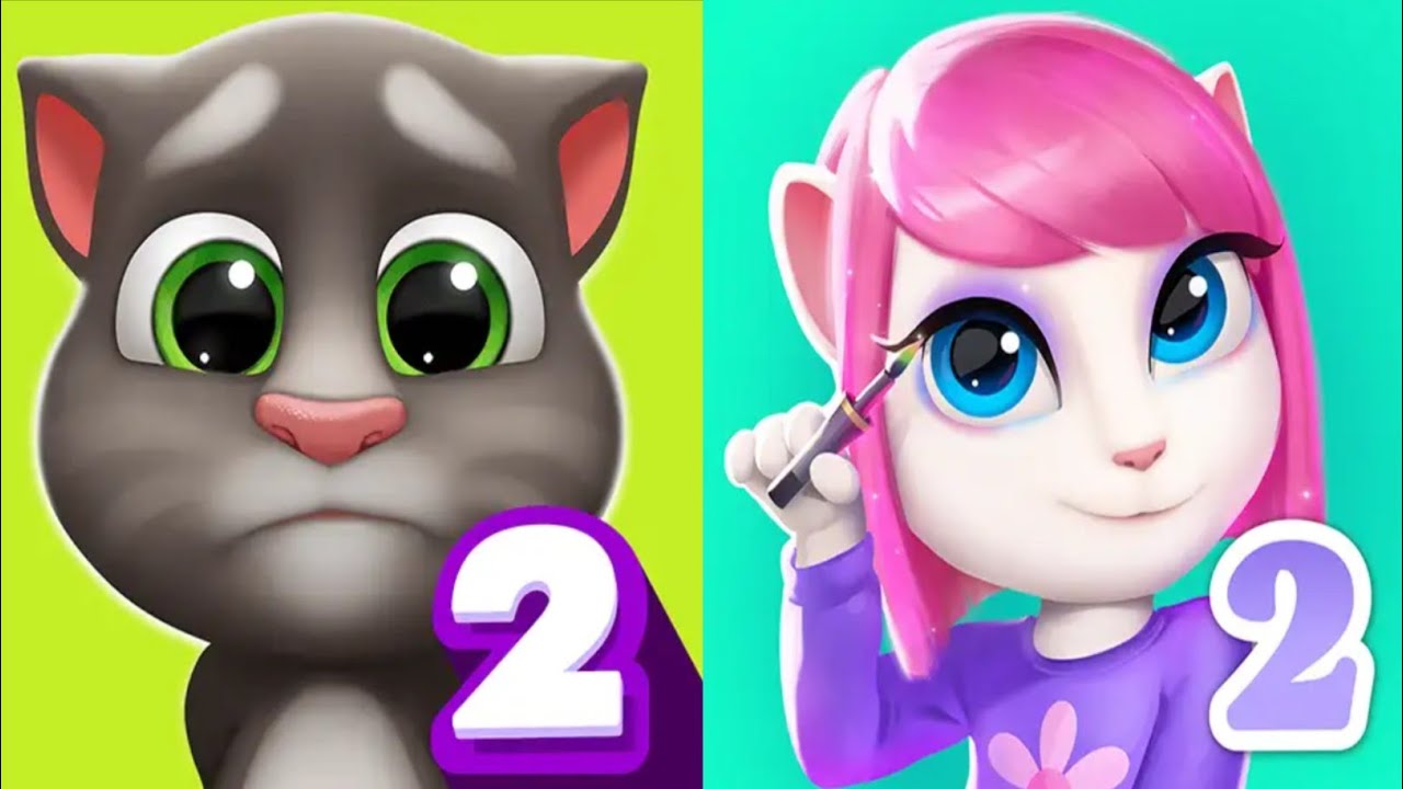 Talking My Angela 2 🆚 My Talking Tom 2 😱😱😱😱😱 Gameplay And Walkthrough ...
