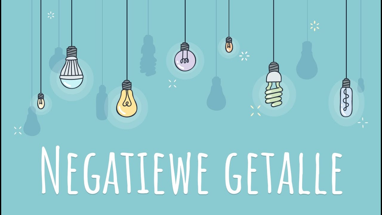 Negatiewe getalle - YouTube