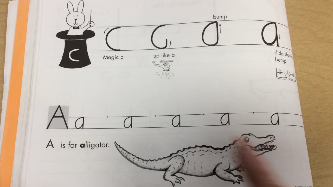 Hand Writing Without Tears Aa - YouTube