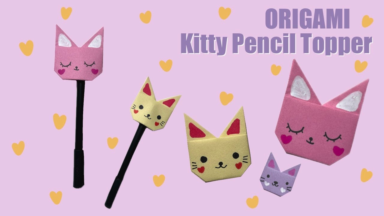 How to Make a Cute Cat Pencil Topper | Easy DIY Craft Tutorial - YouTube