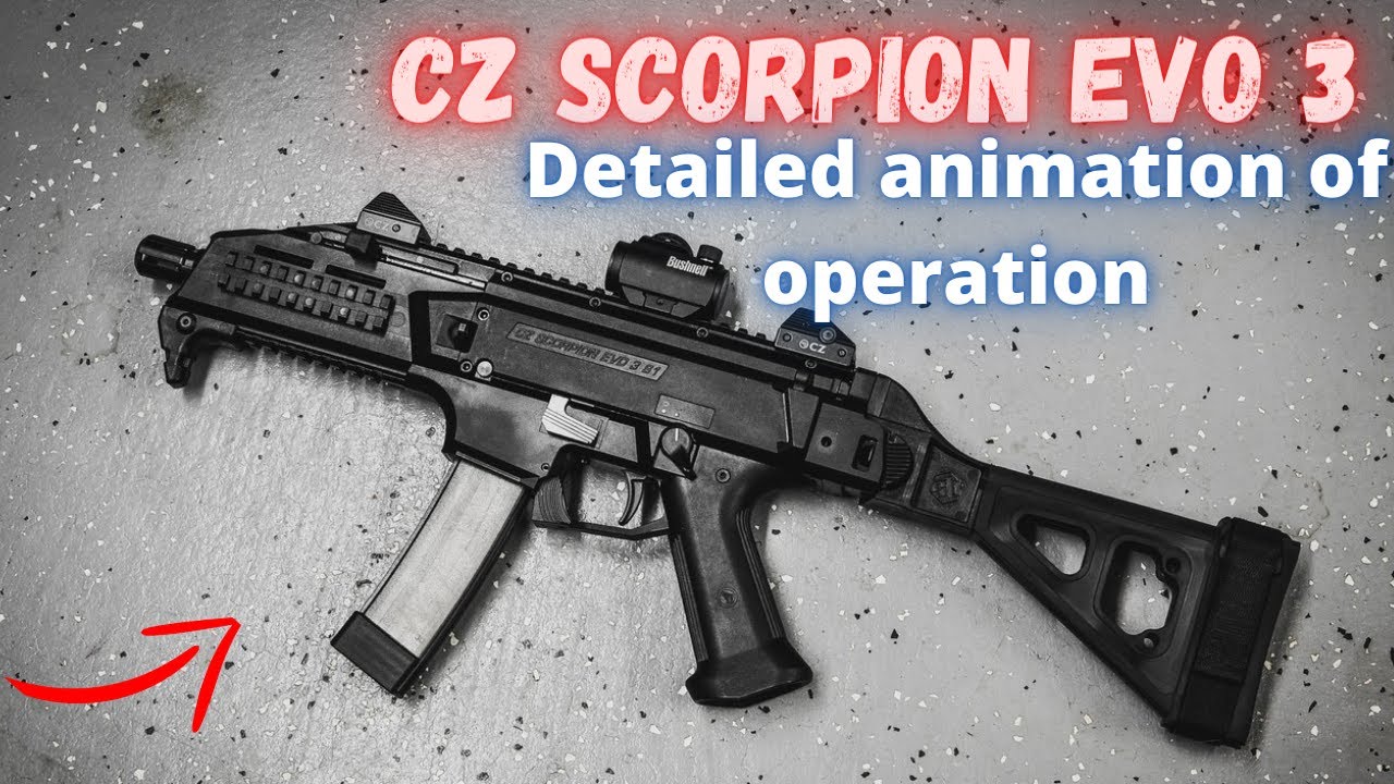 How CZ Scorpion Evo 3 Works. Animation Of Operation Of Scorpion Evo 3 ...
