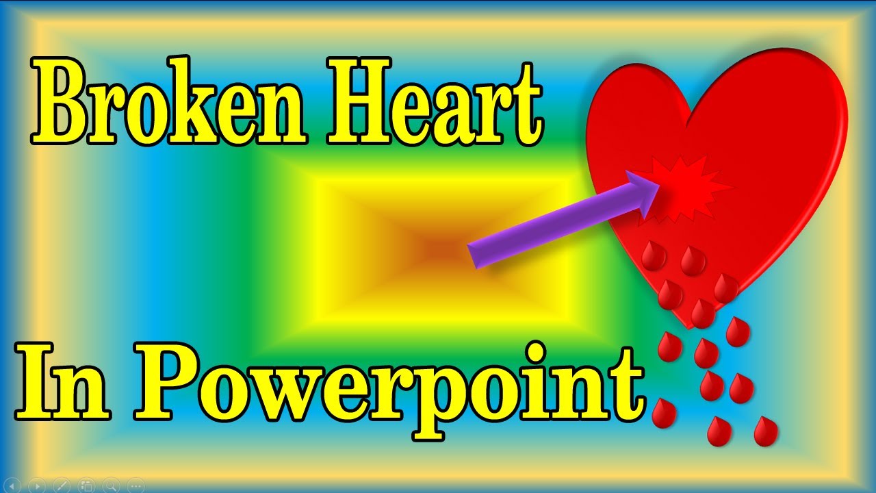 broken heart animation in PowerPoint - YouTube